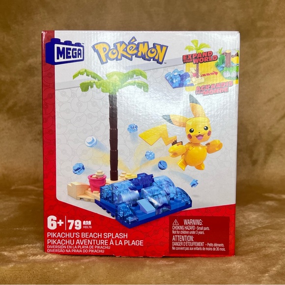 Pokemon | Toys | Mega Pokmon Pikachus Beach Splash 79 Pieces | Poshmark